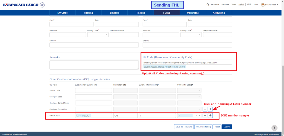 EU ICS2 Implementation Guide (Forwarder) - Korean Air Cargo